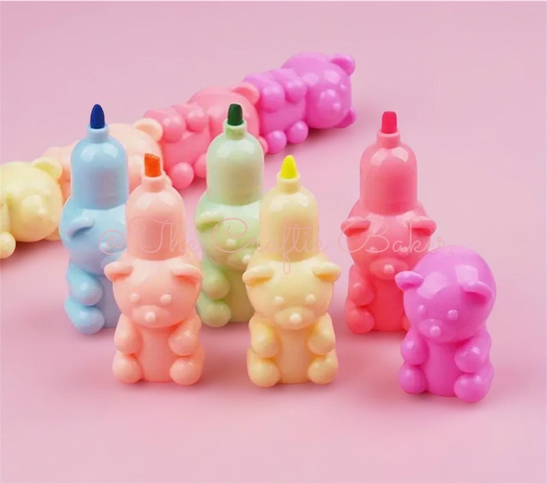 Cute Stackable Bear Highlighters - Etsy