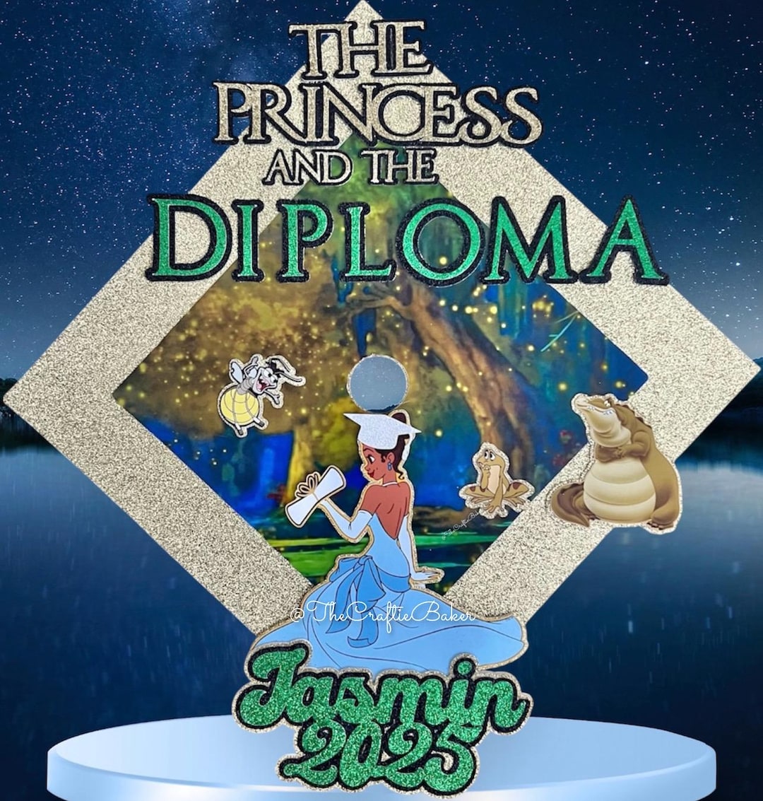 Princess Tiana Grad Cap Base ( Adult Size ) - Etsy