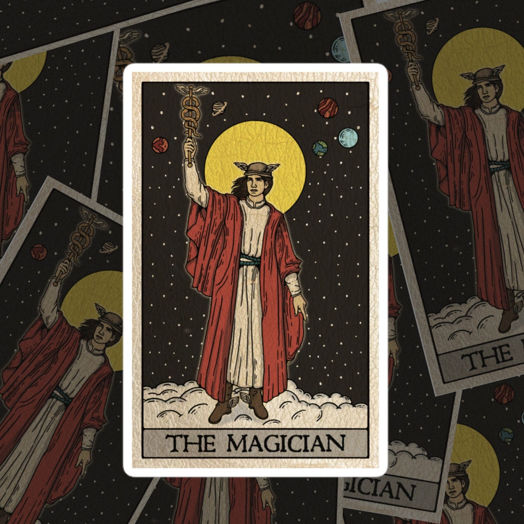 The Magician Tarot Card Greek God Hermes Bubble-free Stickers - Etsy