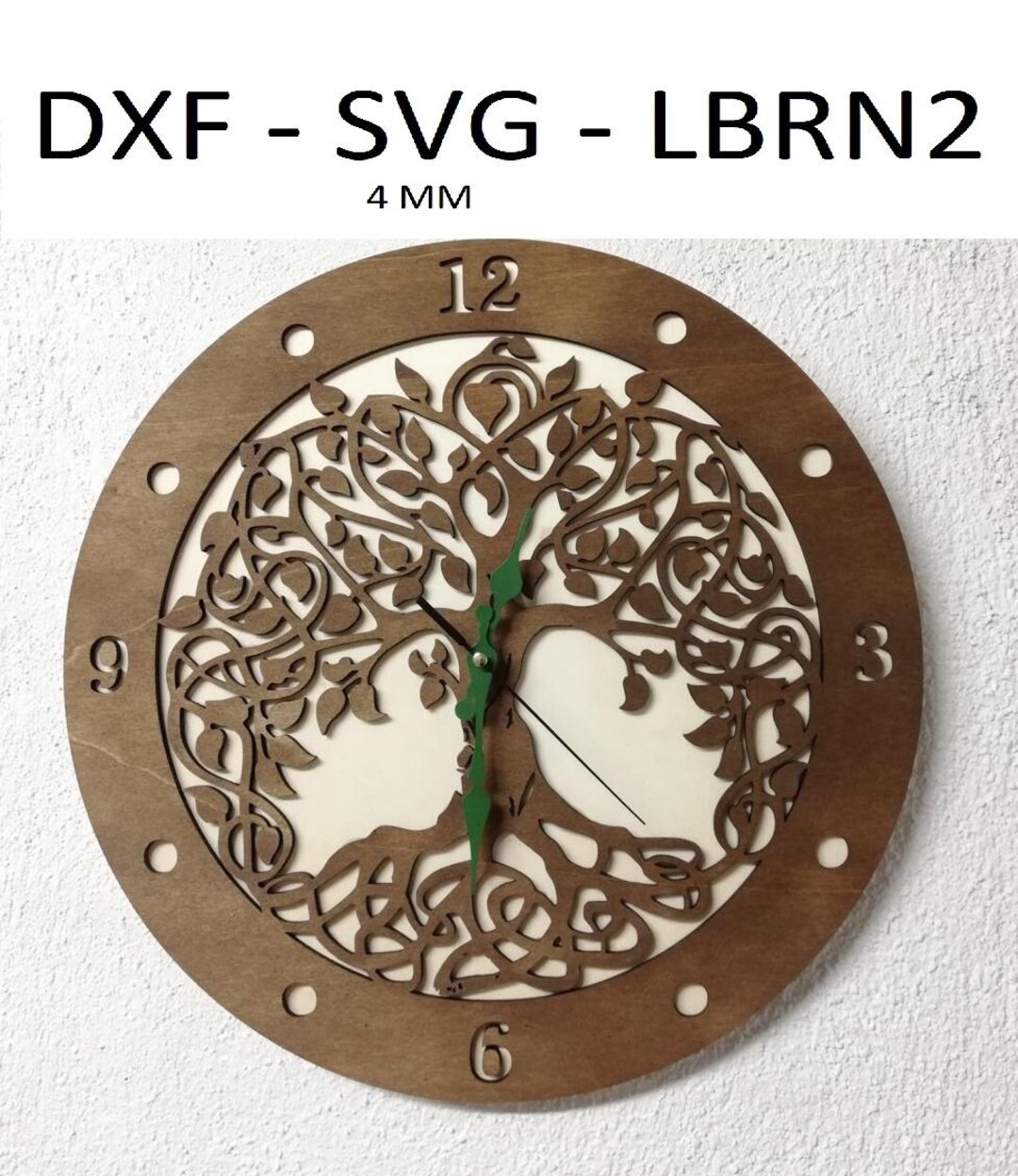 Tree of Life Clock 2 - 2 Different Colors - Clock Tree of Life ...