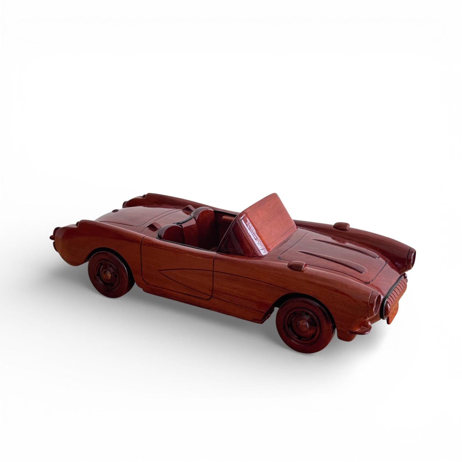 Handcrafted Mahogany 1957 Convertible Model – Vintage Car Decor - Etsy