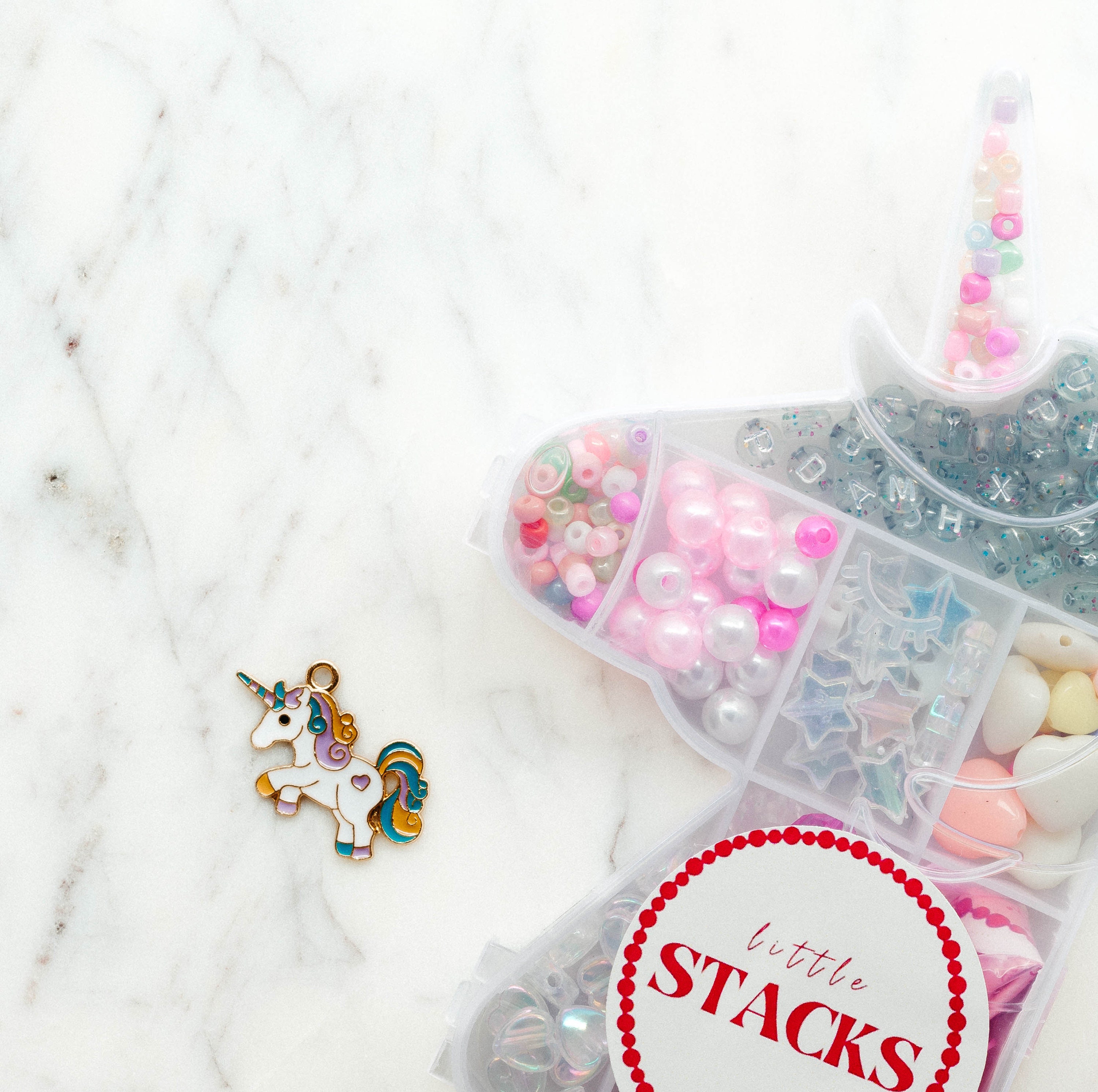 DIY Unicorn Bead Kit Jewelry Making for Kids and Adults the Little Miss ...