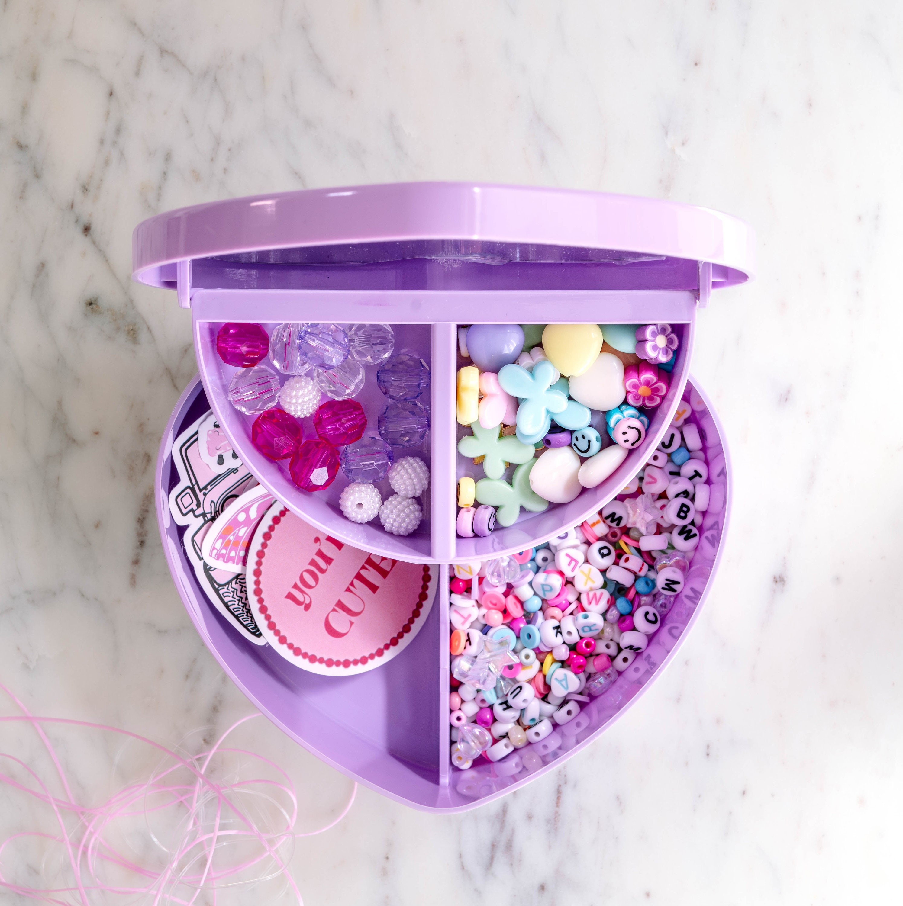 DIY Heart Bead Jewelry Box Kit | Kids & Adults Craft - Etsy