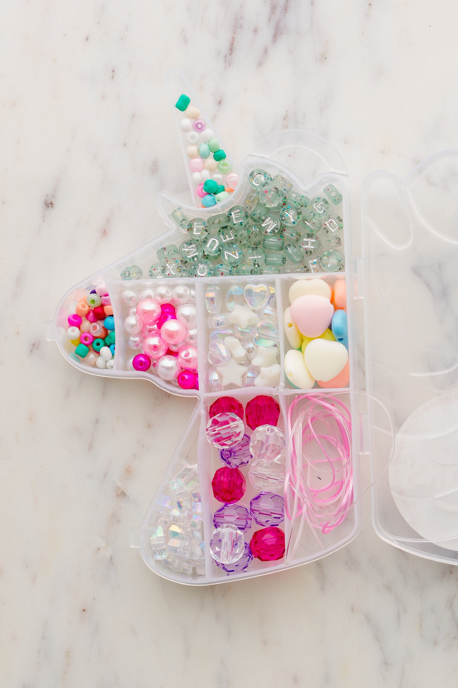 DIY Unicorn Bead Kit Jewelry Making for Kids and Adults the Little Miss ...