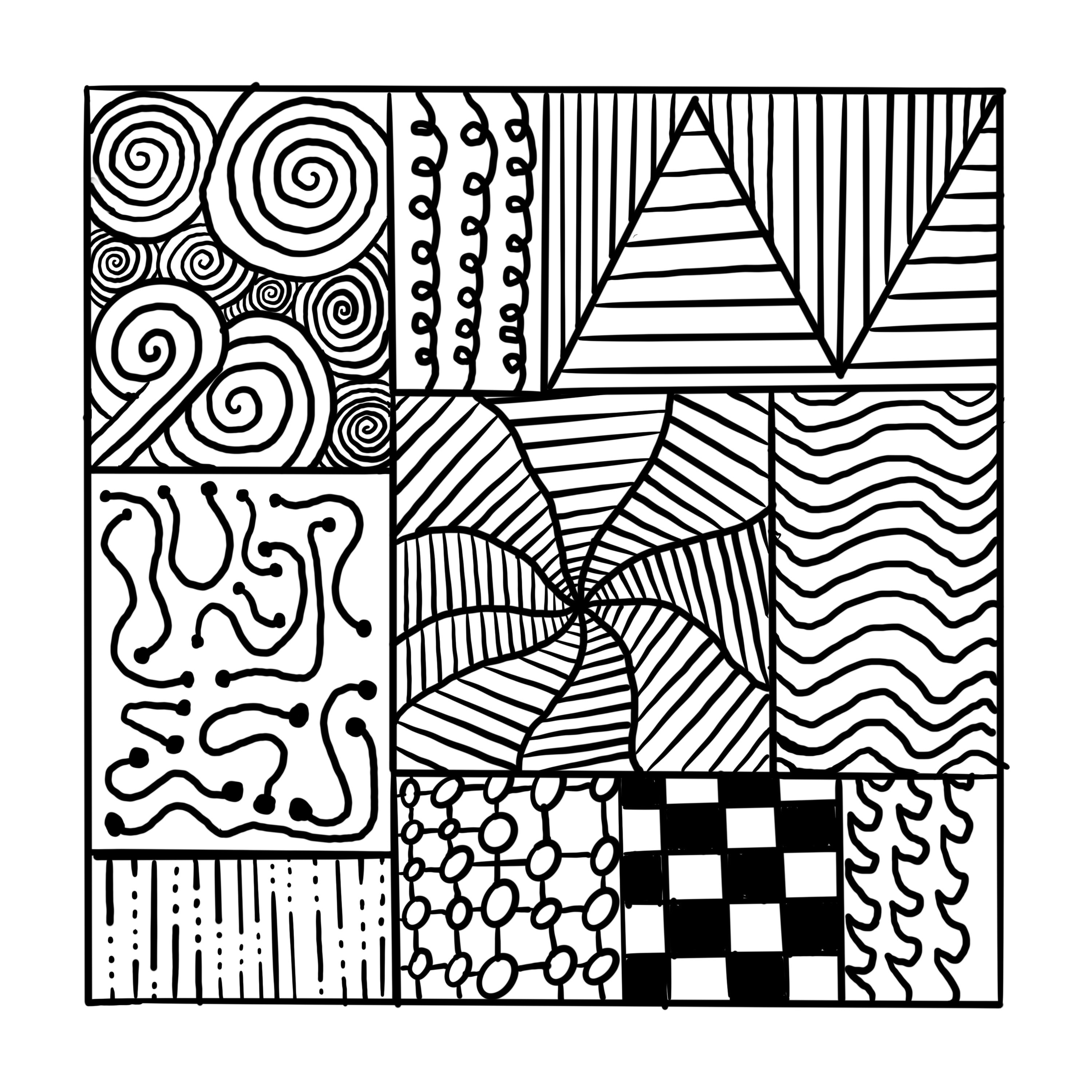 Dibujos para colorear abstractos - Etsy México