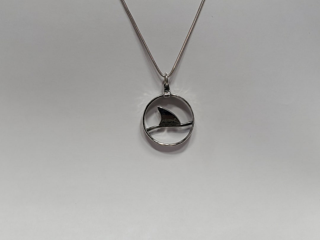 Fin Pendant (chain Not Included) - Etsy