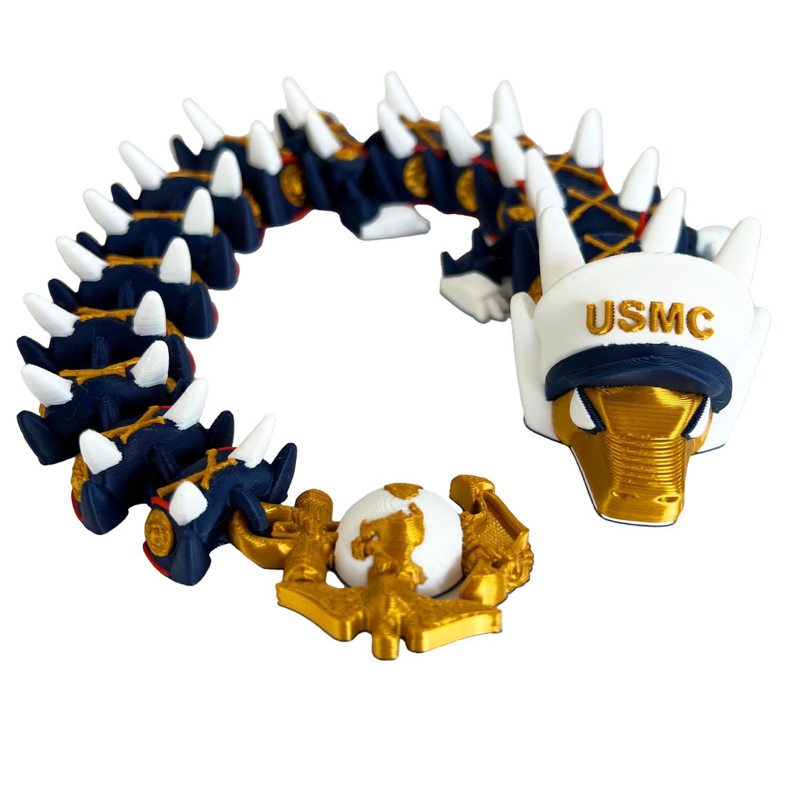 Unique USMC Gift | Marine Corps Articulated Dragon | Veteran & Active ...