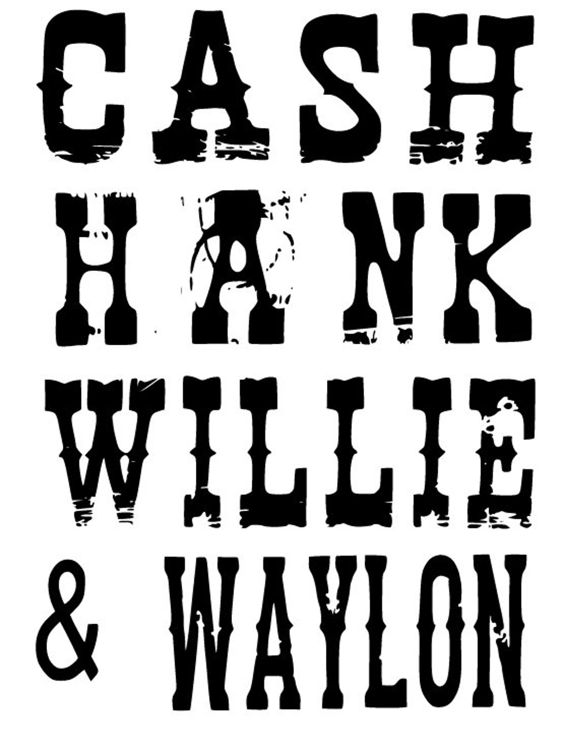 Cash Hank Willie and Waylon SVG, Clip Art, Country PNG - Etsy