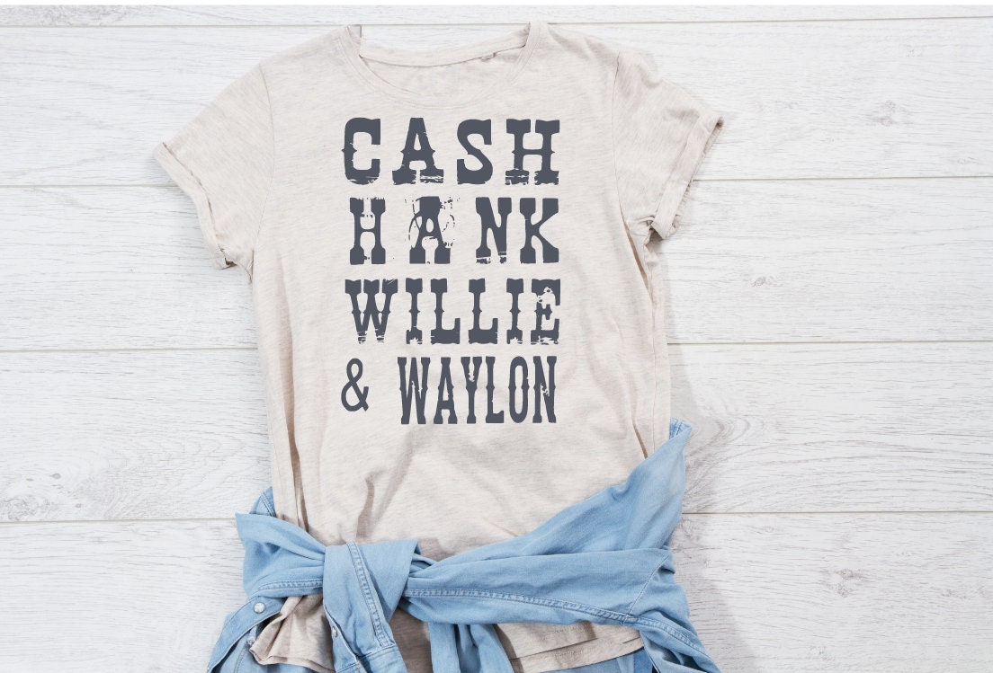 Cash Hank Willie and Waylon SVG, Clip Art, Country PNG - Etsy