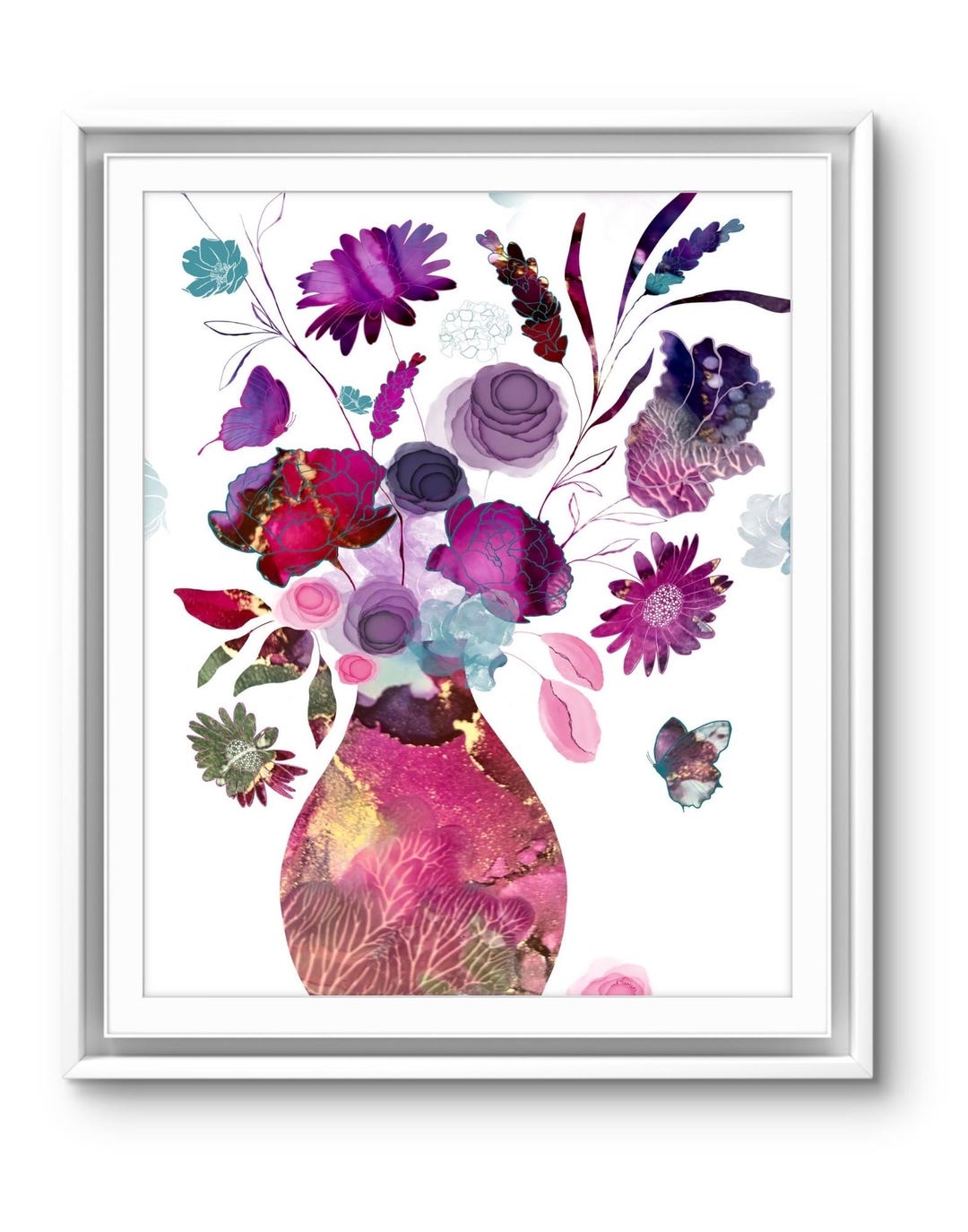 Floral Giclée Print – Transformative Blooms Series, Healing Art - Etsy