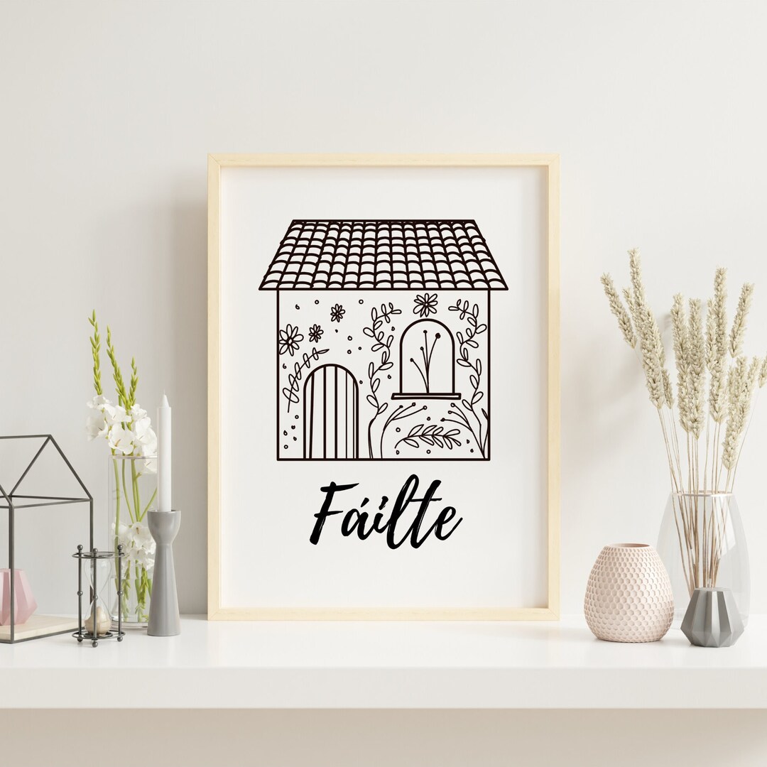 Fáilte Welcome Print / Irish Gifts / New Home Decor / Instant Download ...