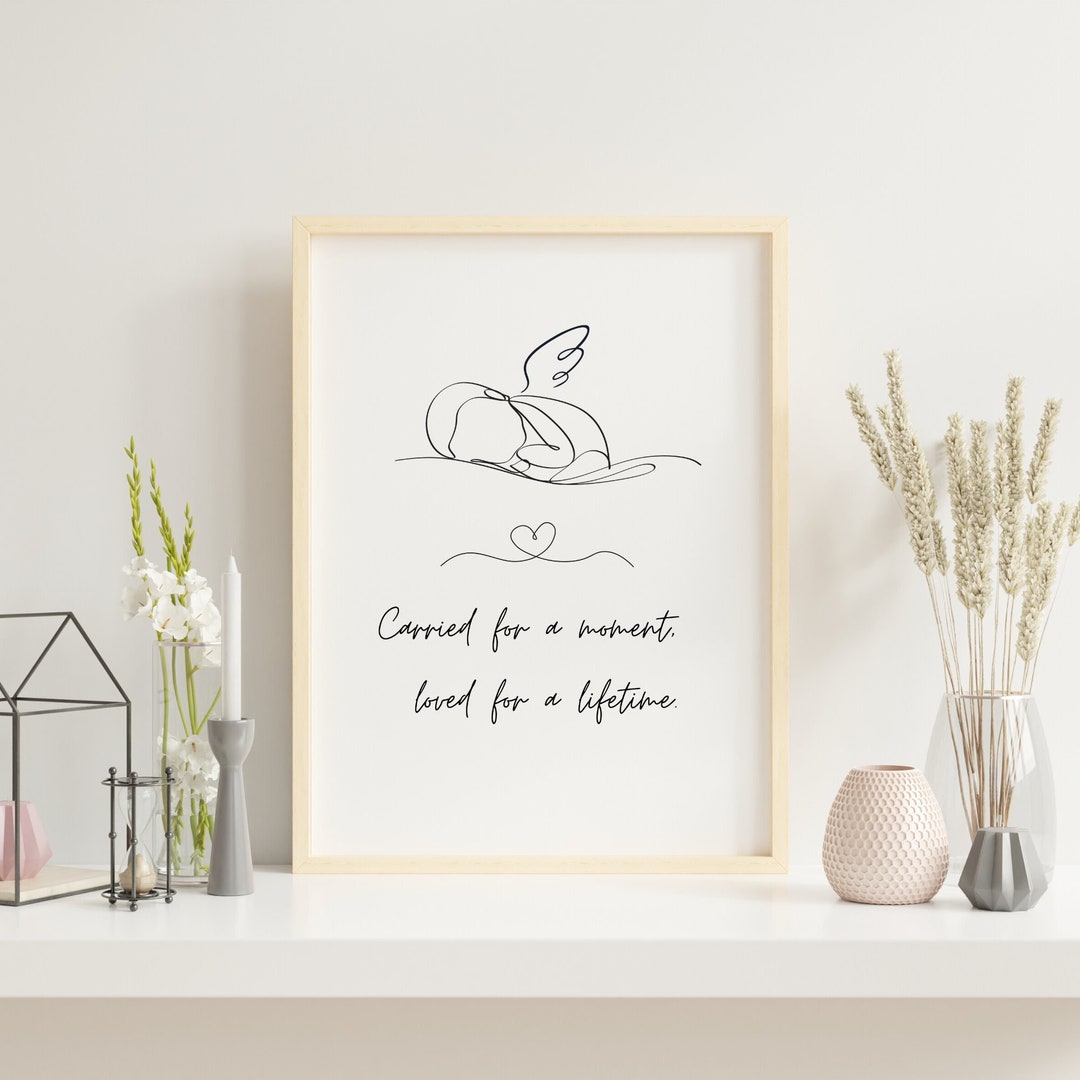 Miscarriage Memorial Printable / Angel Baby Keepsake / Pregnancy Loss ...