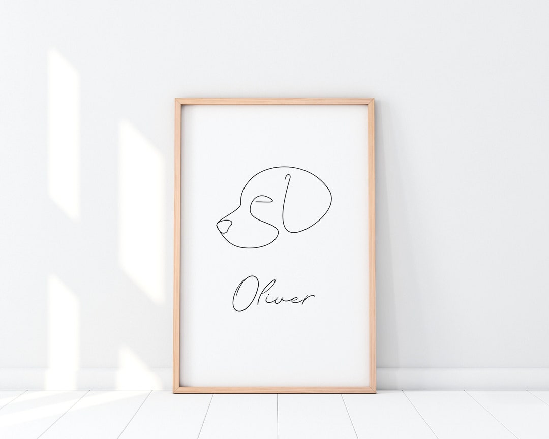Personalized Dog Print, Dog Name Print, Dog Poster, Custom Dog Print ...