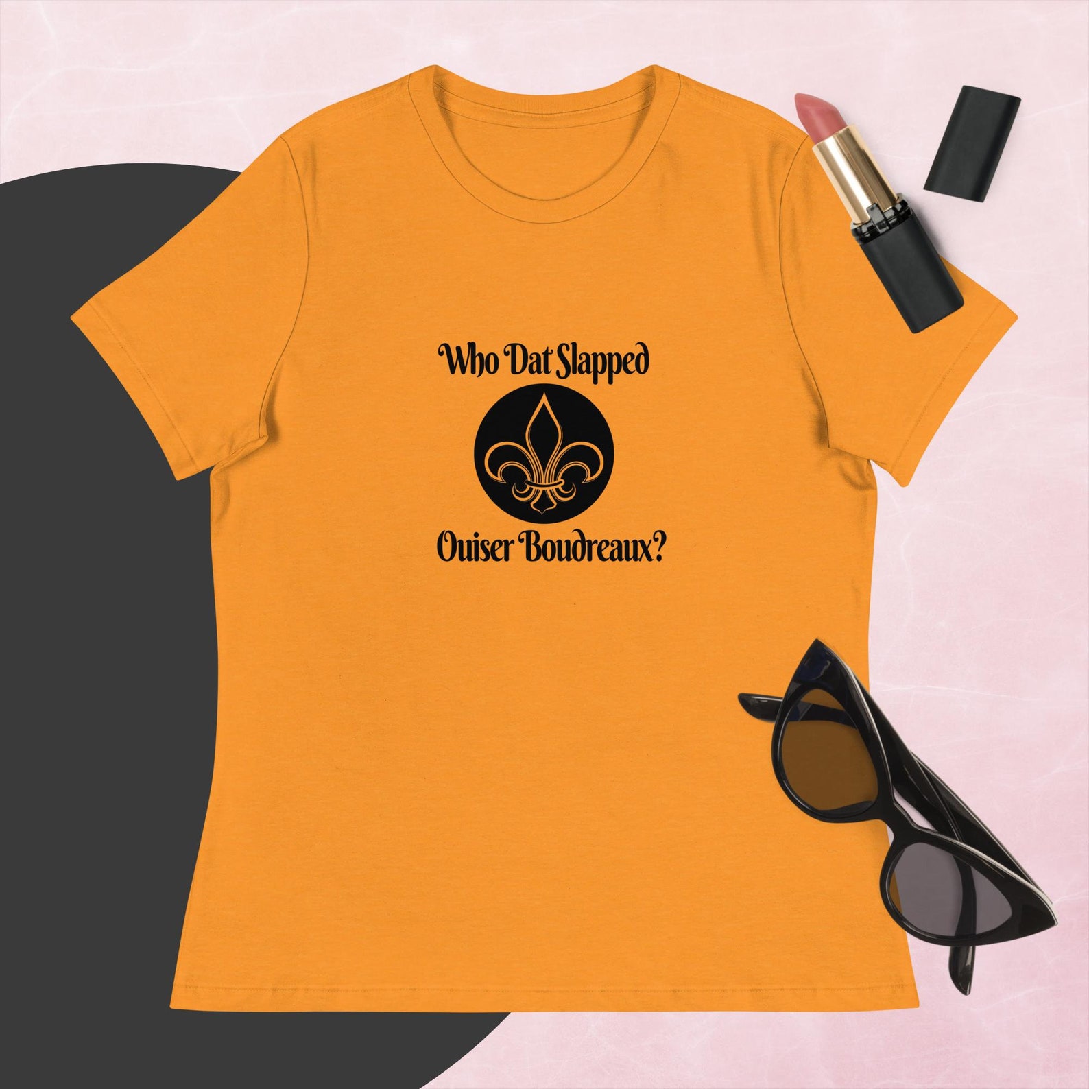 Who Dat Slapped Ouiser Gold Women's Relaxed T-shirt Steel - Etsy