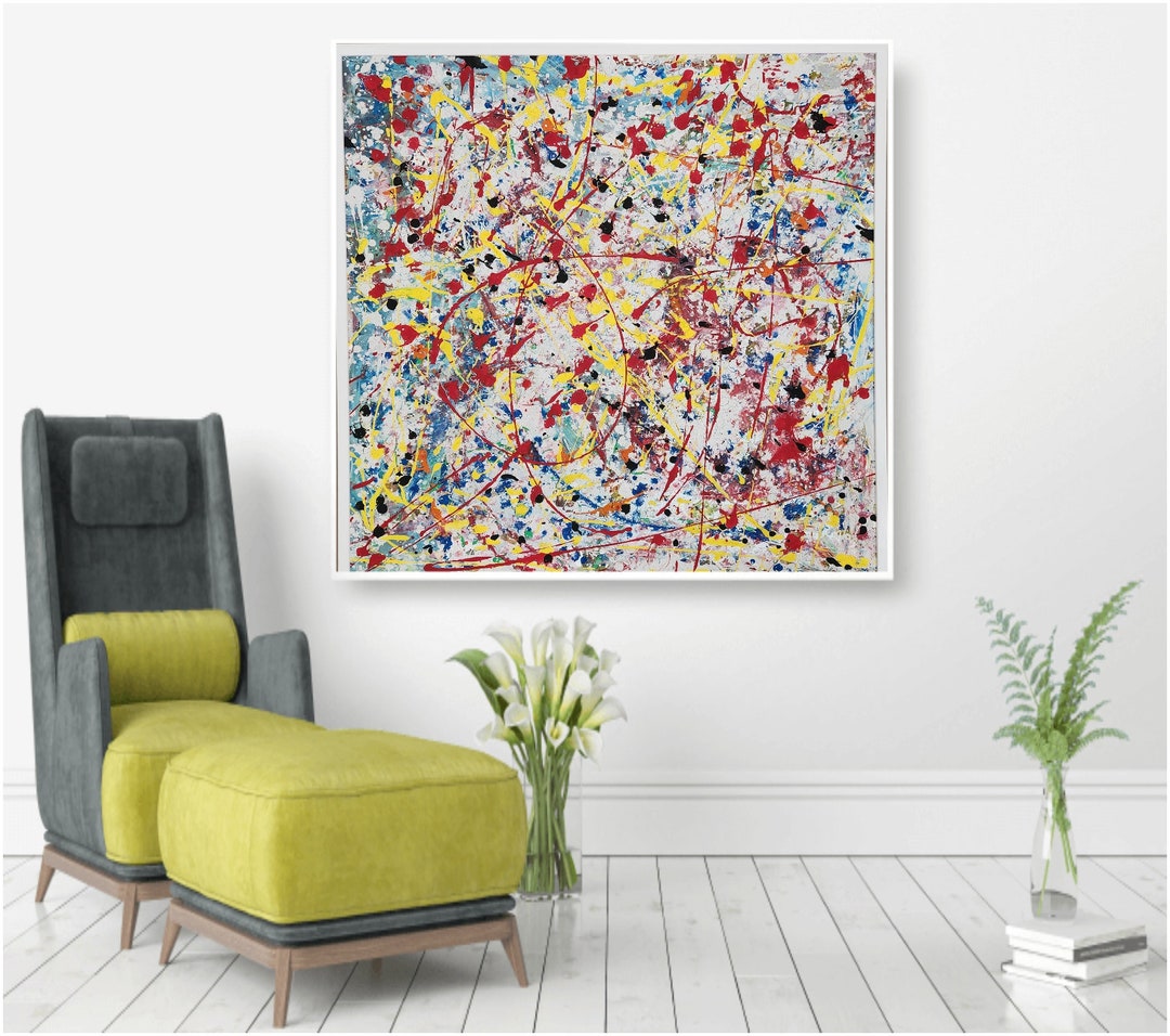 Acrylic on Canvas With a Modern Abstract Title - Etsy