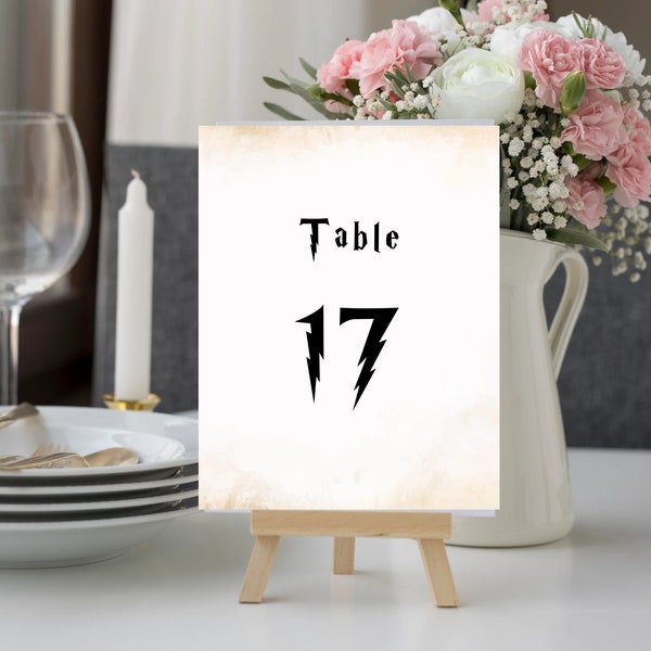 Potter Table Numbers - Etsy