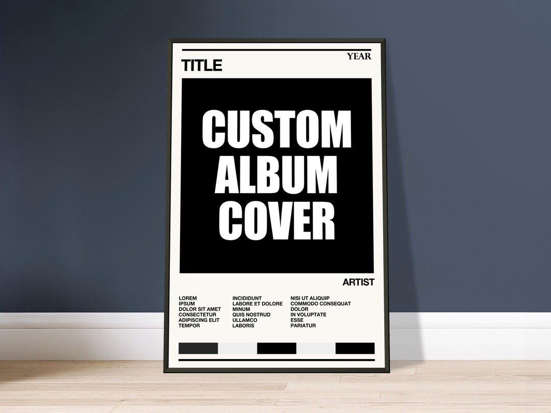 Custom Album Cover Poster / 2:3 Ratio / Personalized Print / Custom ...