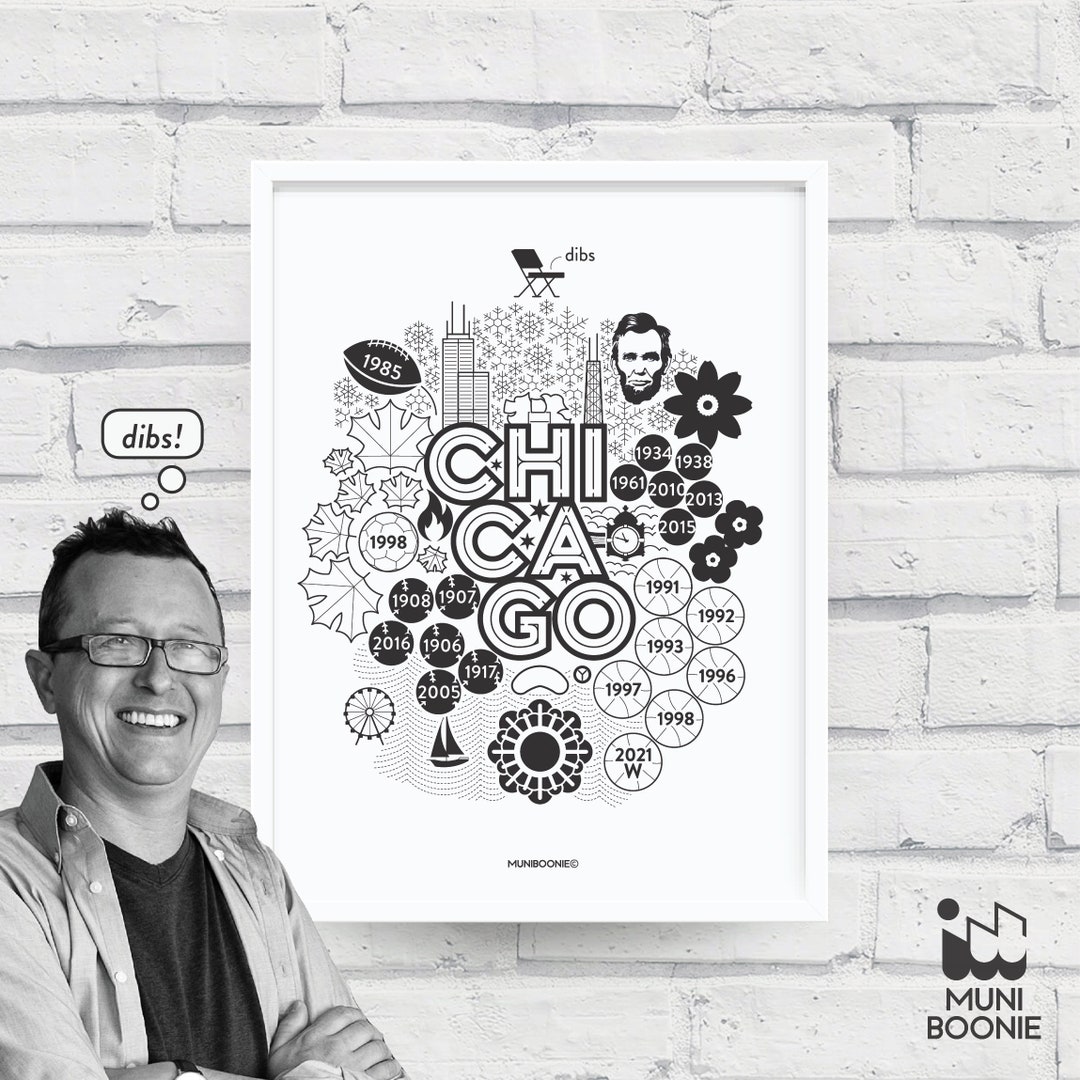 Chicago Dibs Poster // Sports Championship + Seasons - Etsy