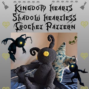 Kingdom Hearts Shadow Heartless Crochet Pattern - Etsy