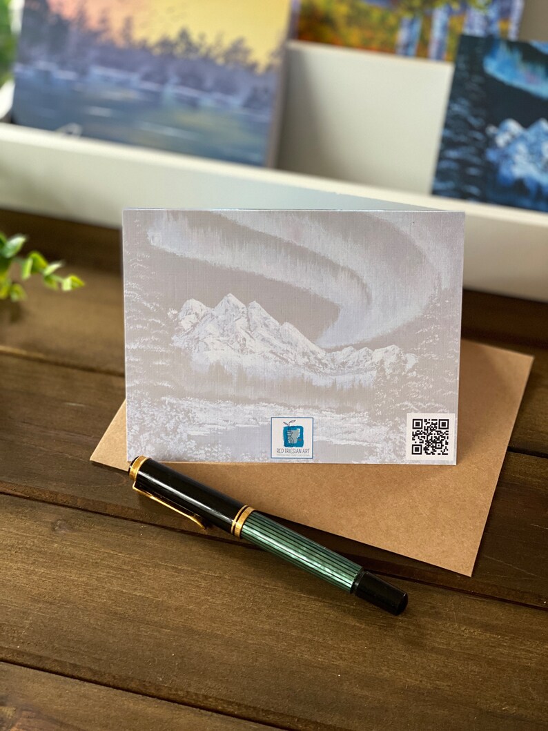 Greeting Cards of Different Paintings as Fine Art Prints on Linen Card ...