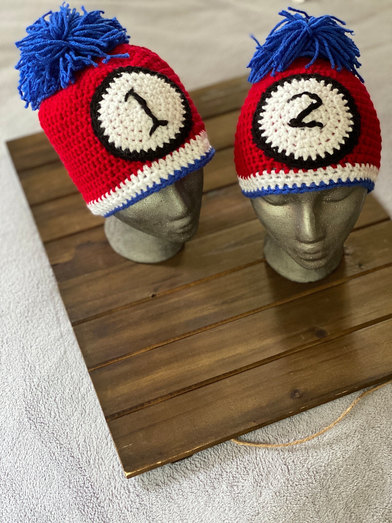 Thing 1 and Thing 2 Hats Fun Costume Idea Crochet Large and - Etsy