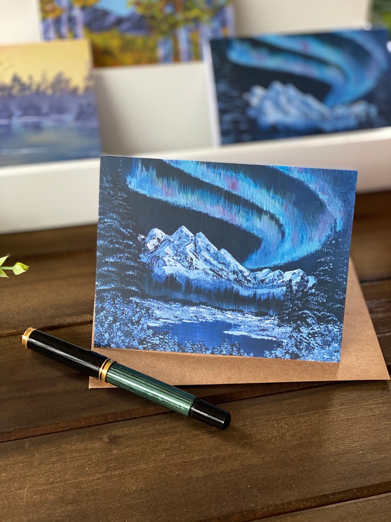 Greeting Cards of Different Paintings as Fine Art Prints on Linen Card ...