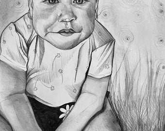 Custom Graphite Portraits - Etsy