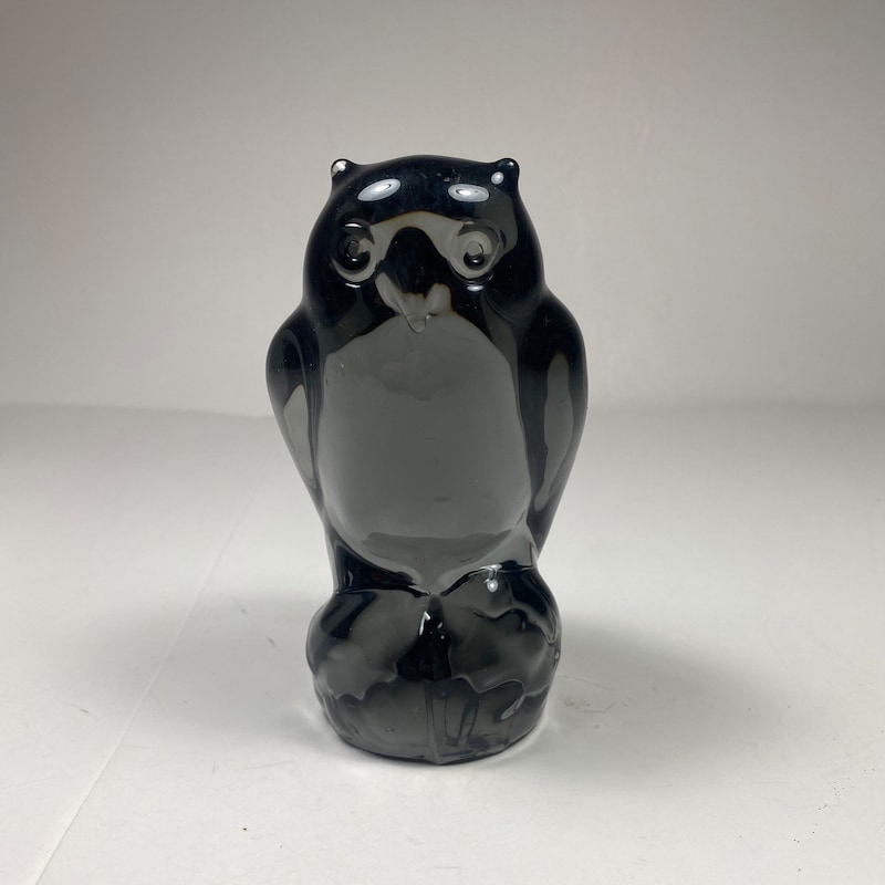 Small Glass Owl - Etsy UK