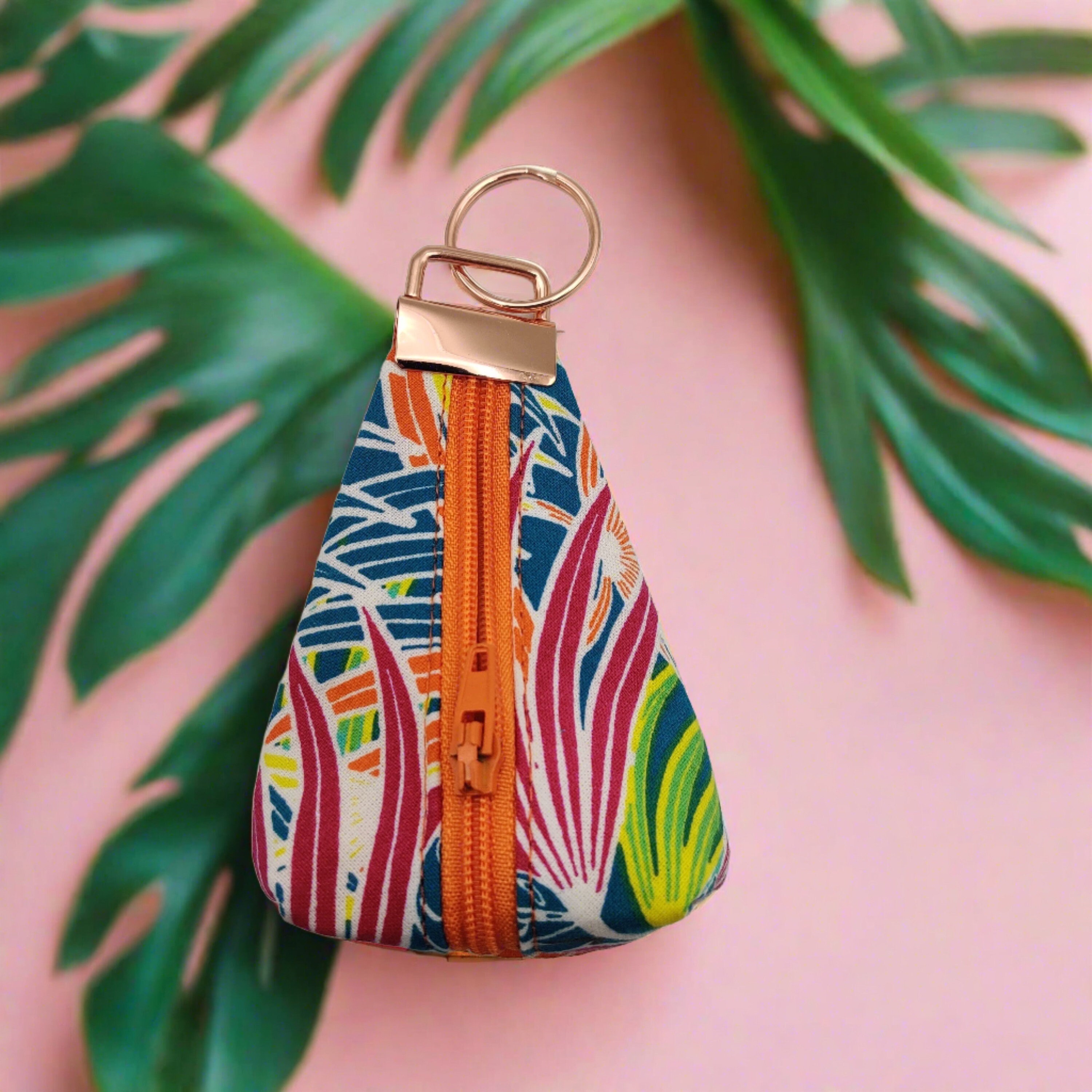 Key Fob Coin Purse Chapstick Holder Zipper Pouch Itty Bitty Bag ...