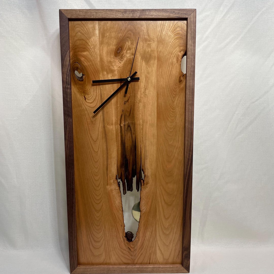 Handcrafted Pendulum Wood Wall Clock ( Kauri Cliffs ) - Etsy