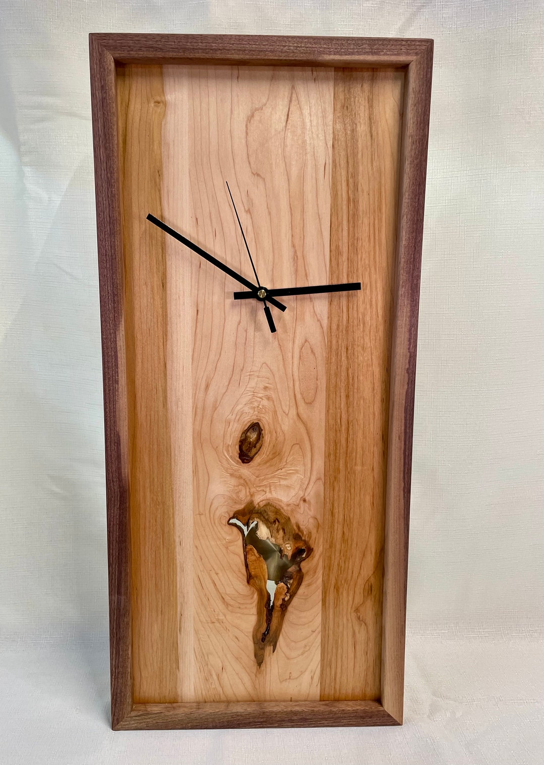 Handcrafted Pendulum Wood Wall Clock ( Oak Hill ) - Etsy