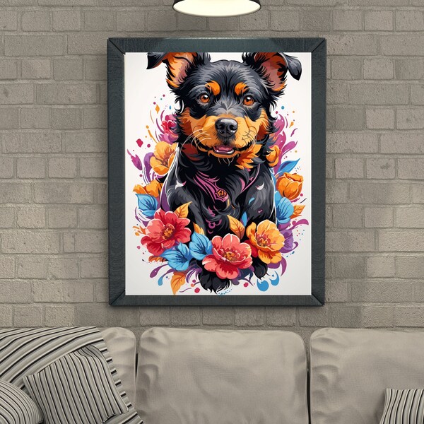 Dog Splash Painting - Etsy