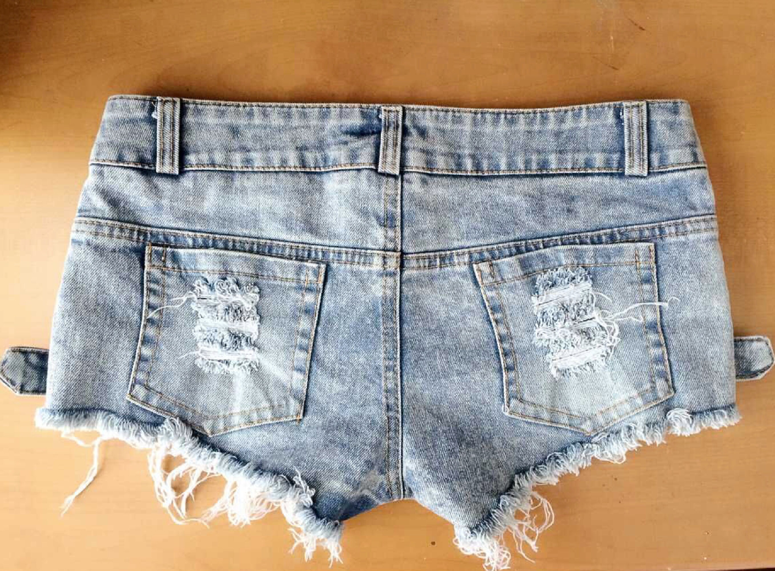 Women Micro Shorts Girls Sexy Mini Booty Jeans Shorts Denim - Etsy