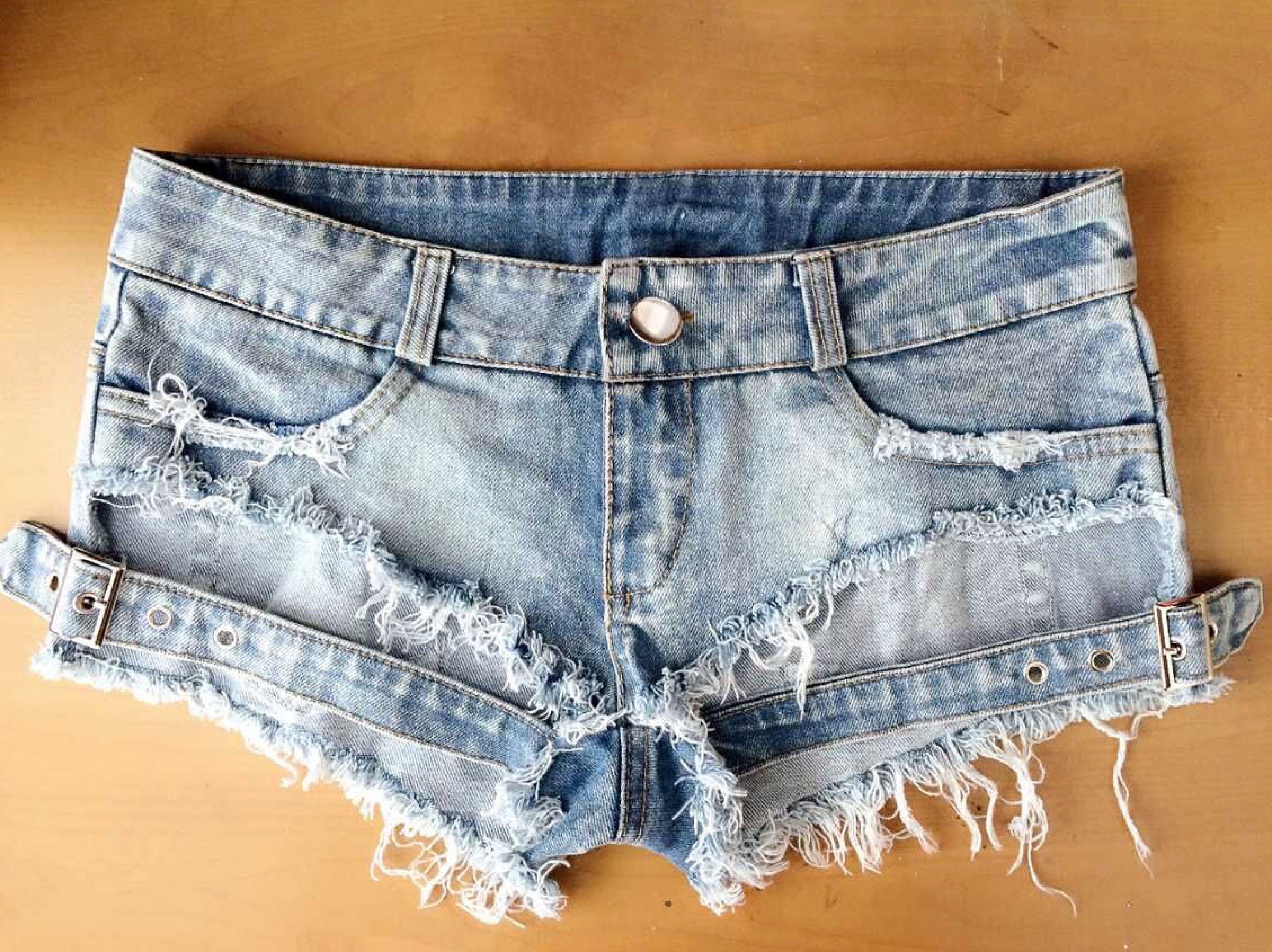 Women Micro Shorts Girls Sexy Mini Booty Jeans Shorts Denim - Etsy