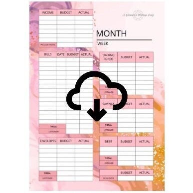 Budget Planner Weekly Check in Tracker Bills Savings Debt Income - Etsy
