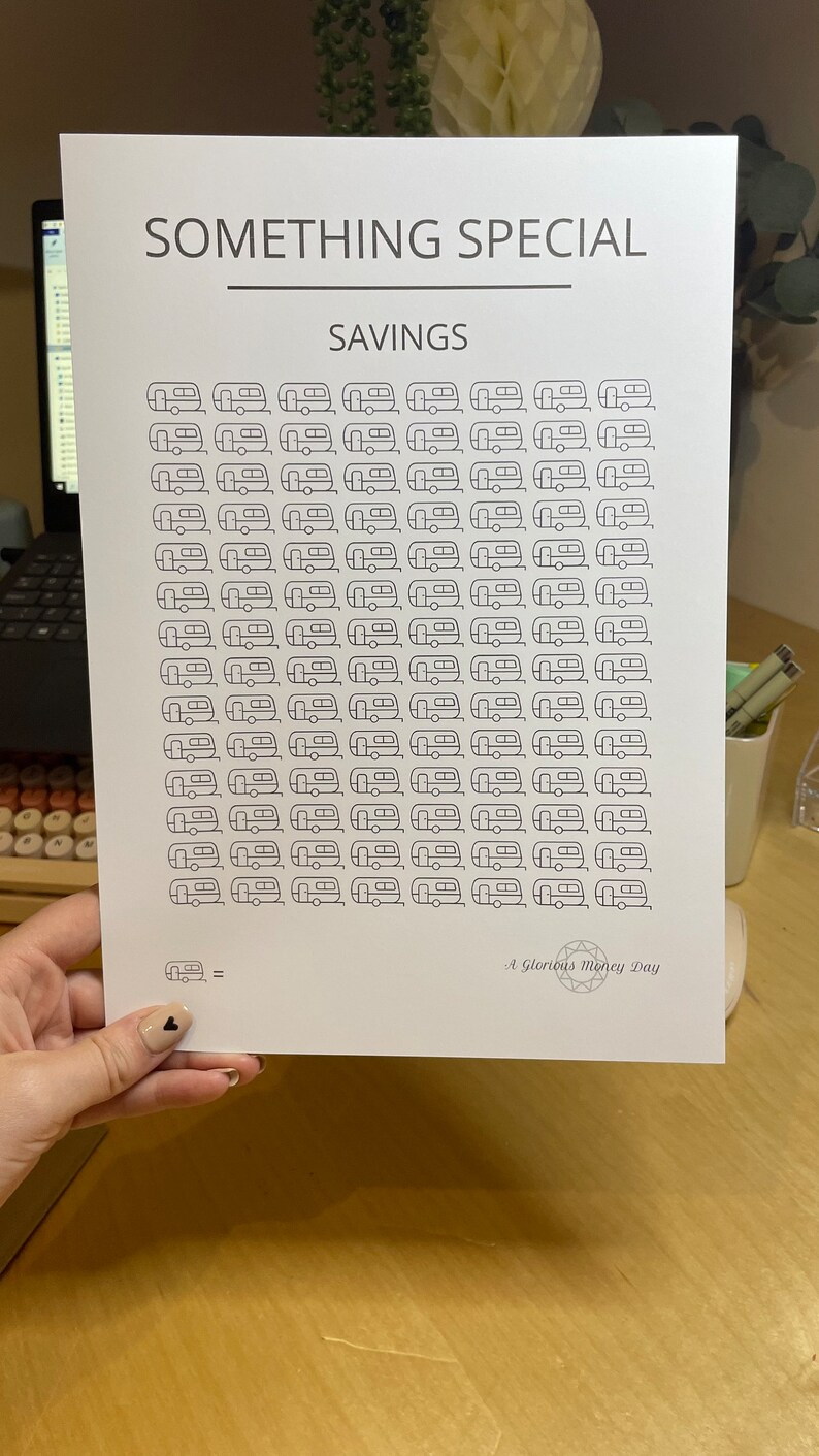 Caravan Savings Visual Tracker Saving for Something Special - Etsy