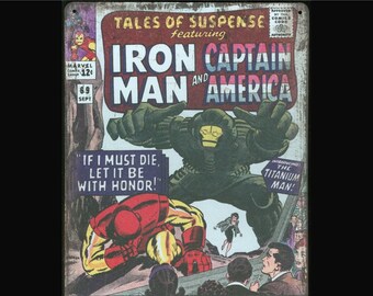 Comic Book Tin Sign - Etsy
