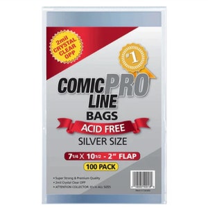 Comic Book Bags - Comic Pro Line 100 Count CCT - Etsy
