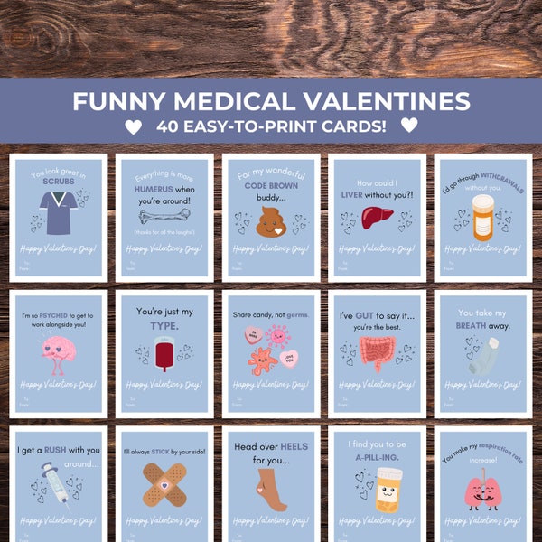 Medical Valentines - Etsy