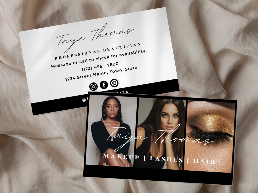 Luxury Beauty Business Card Template Hairstylists, Hair Salon Owner ...