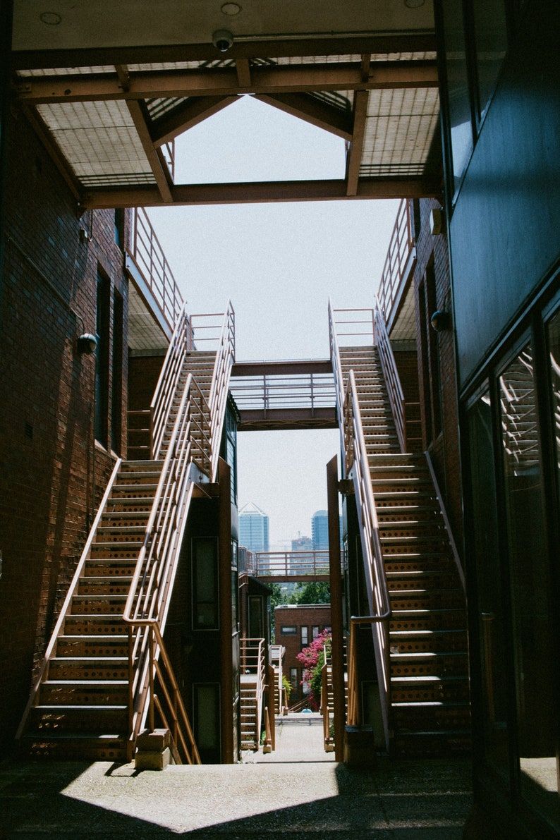 Printable Photo of Symmetrical Stairs - Etsy