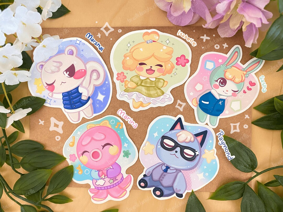 Villager Vinyl Stickers ACNH Stickers and Decals - Etsy