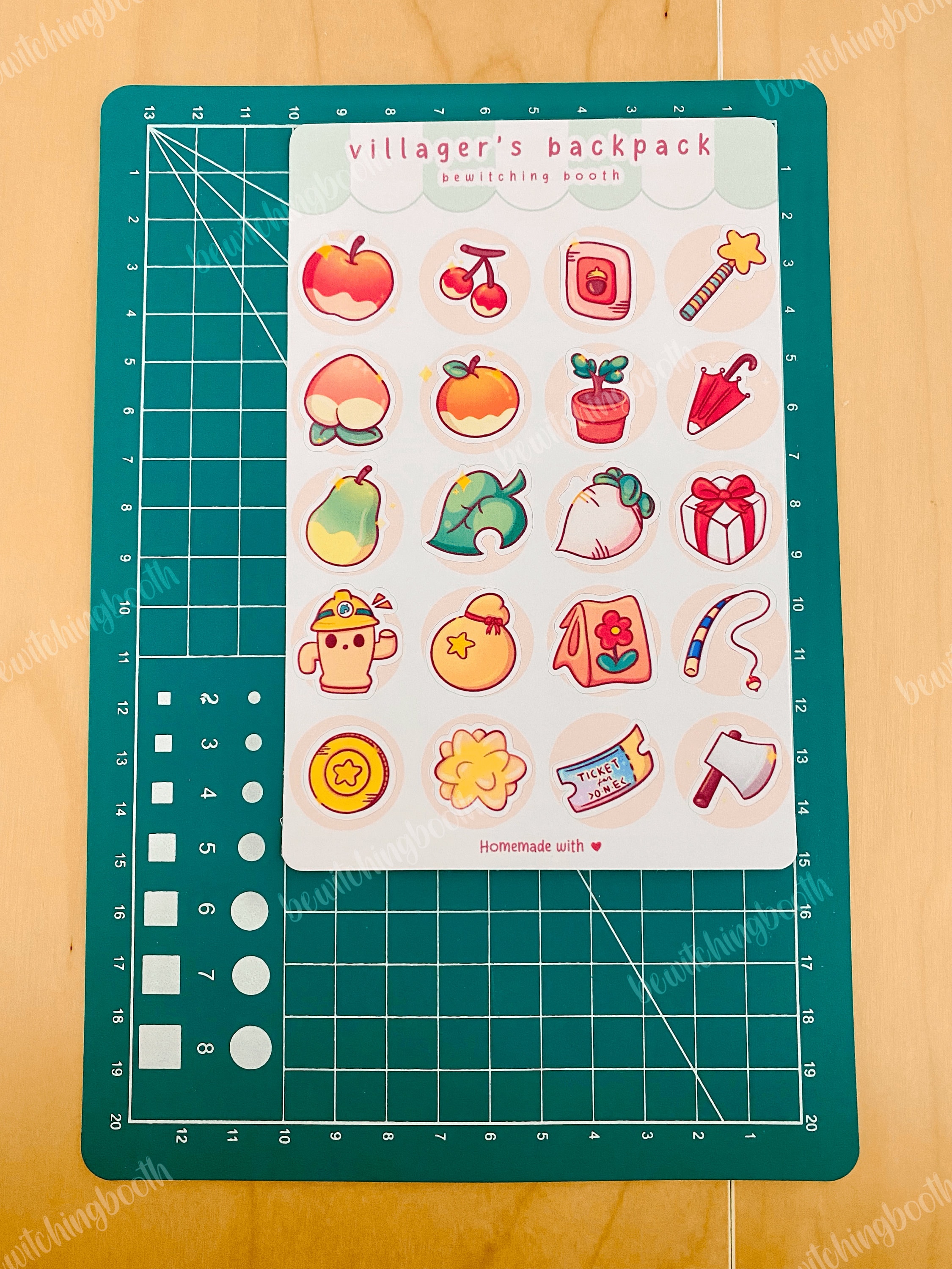 Villager's Backpack Sticker Sheet - Etsy