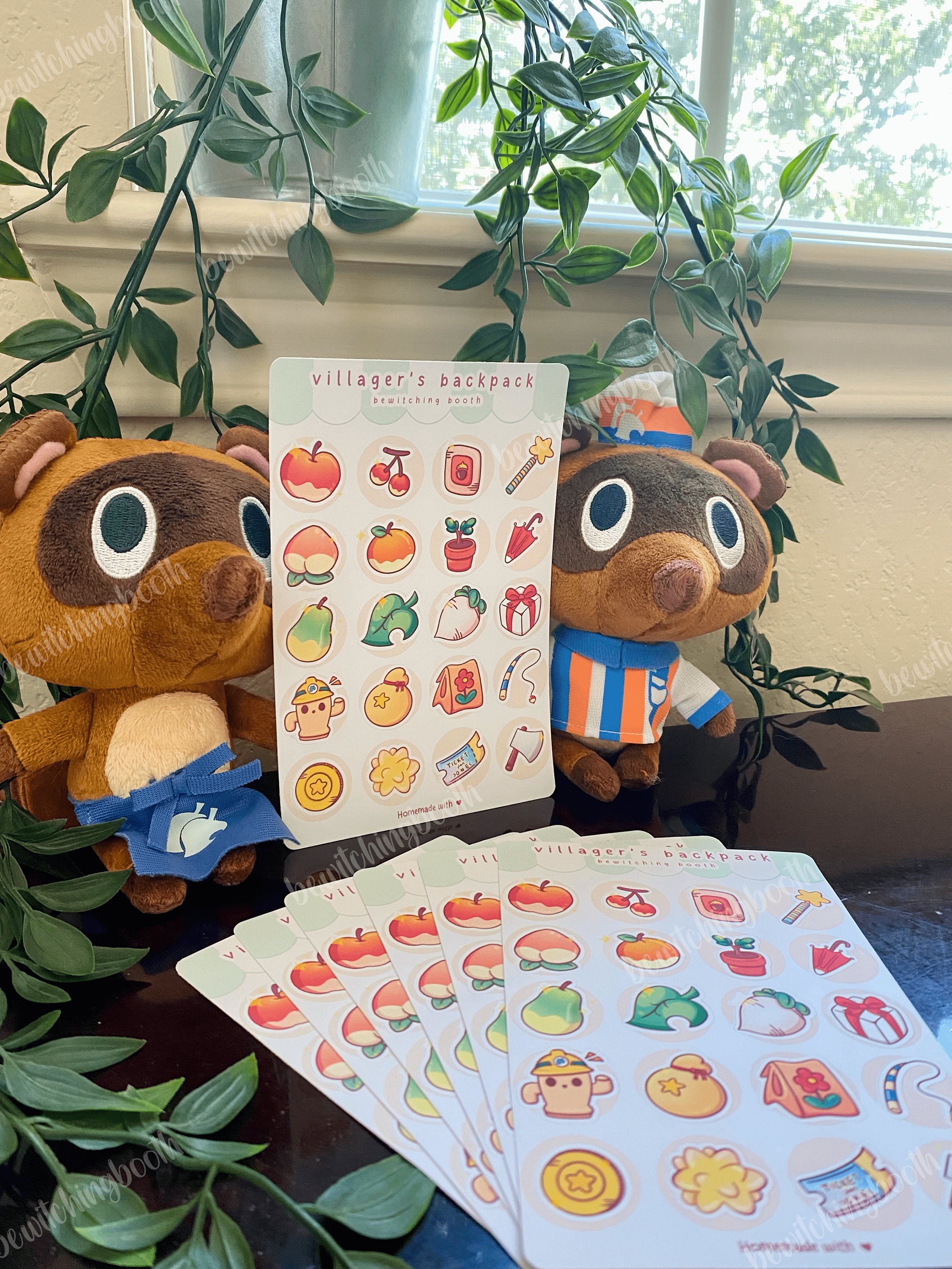 Villager's Backpack Sticker Sheet - Etsy