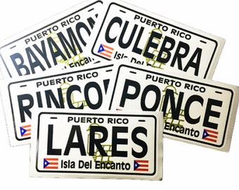 Puerto Rico License Plates - Etsy