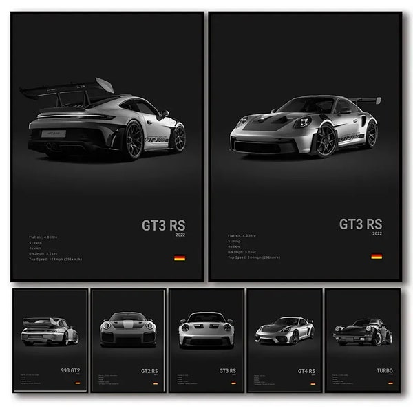 Porsche 911 Gt3 Rs Poster - Etsy