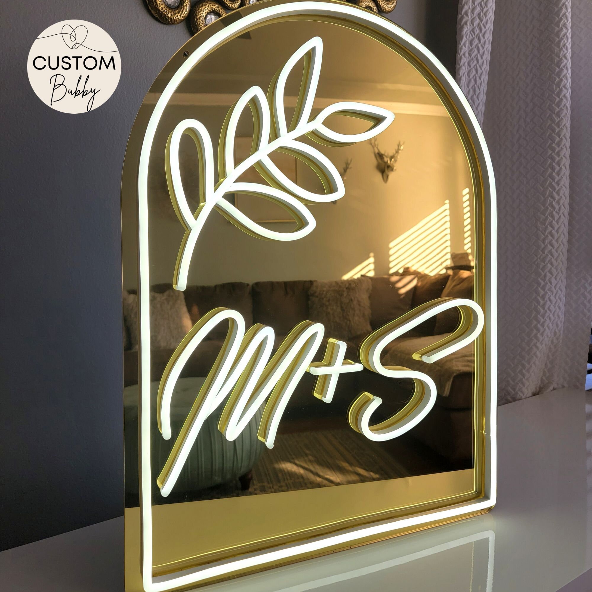 Custom Initials Sign Wedding Wedding Neon Sign for Reception - Etsy