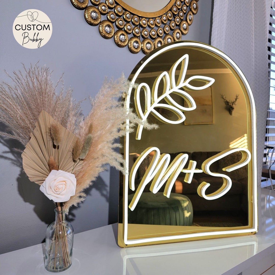 Custom Initials Sign Wedding Wedding Neon Sign for Reception - Etsy