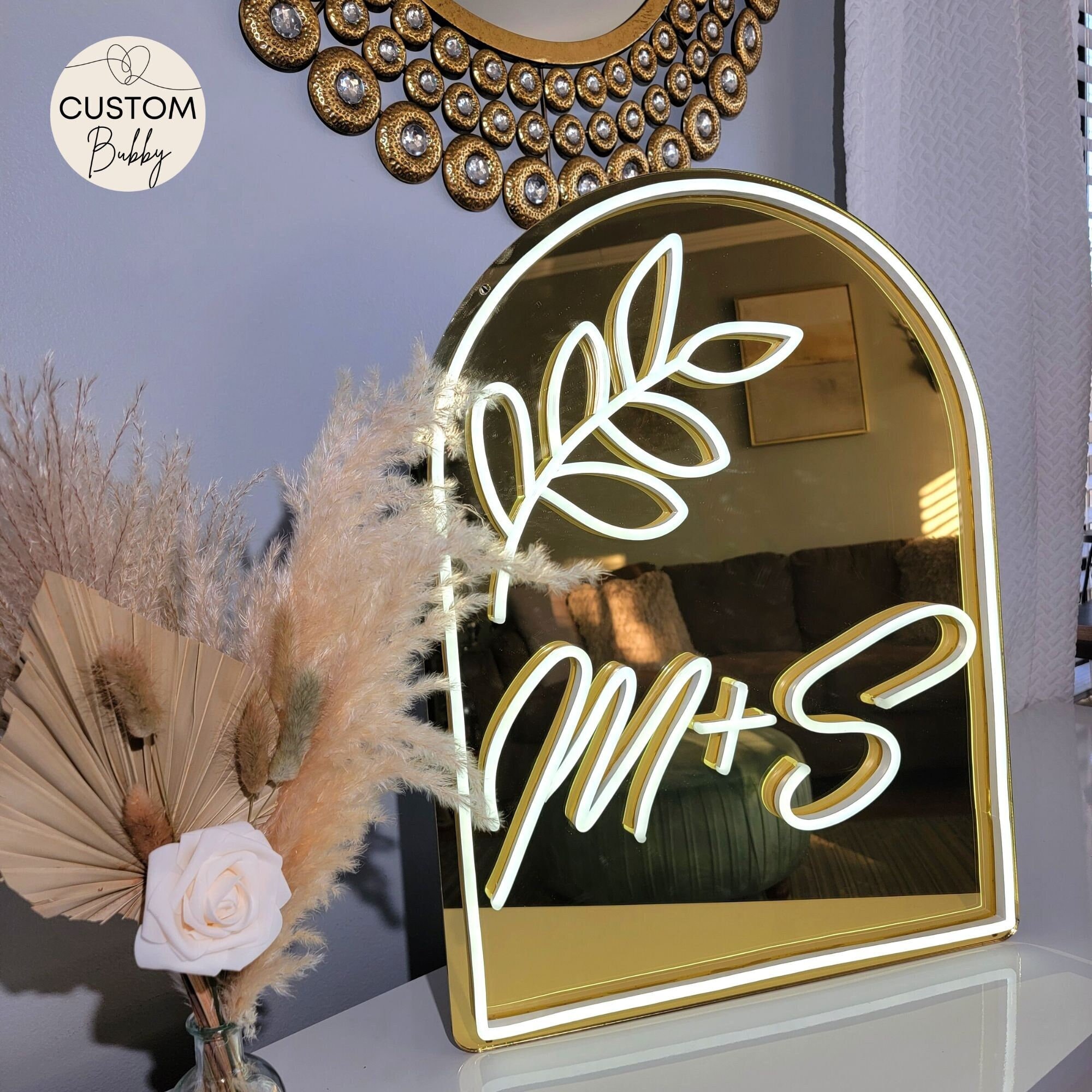 Custom Initials Sign Wedding Wedding Neon Sign for Reception - Etsy