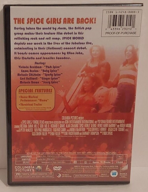 Spice World DVD the Spice Girls Movie - Etsy